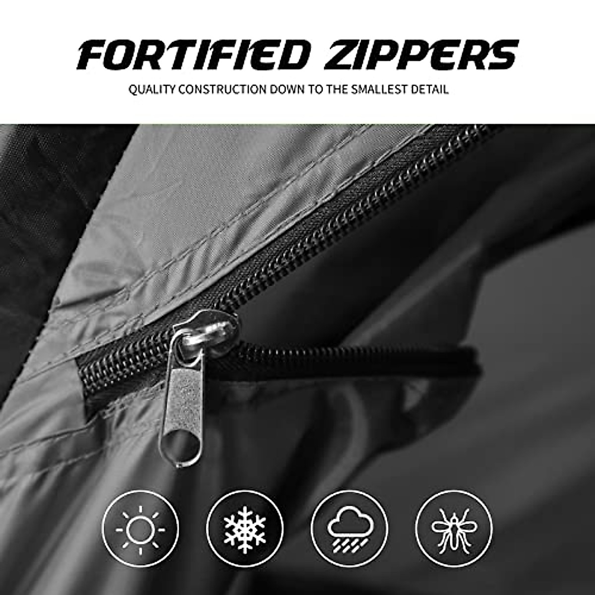 H&ZT Bike Storage Tent - 6.5' x 5.3'x 5.3' Outdoor Bike Cover - Waterproof Lawn Mower Garden Tools Shed - Backyard Storage Tent Shelter W/Fixing Peg