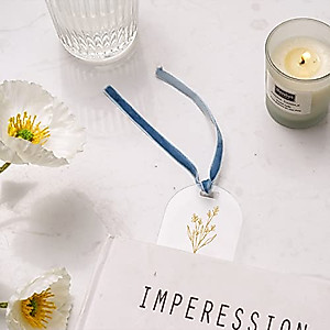 UNIQOOO 6x2” Rose Gold Acrylic Bookmark, DIY Acrylic Blanks, Personalized Journal Planner Bookmark, Gift, 1/16 inches Thick, 20 Pack (Frosted Arch 20pcs)