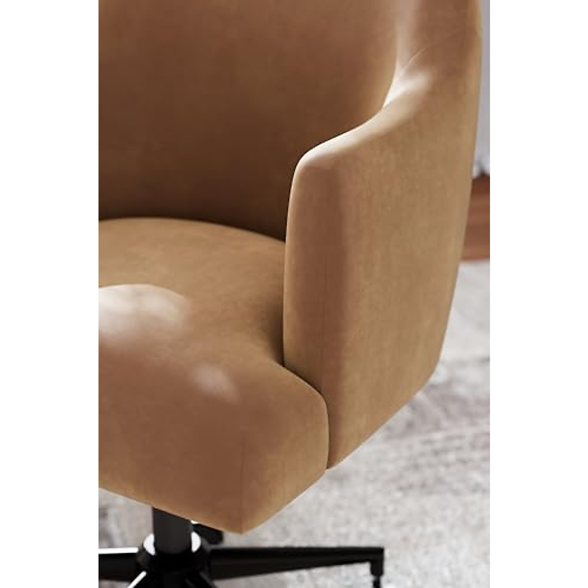 Signature Design by Ashley Austanny Home Office Desk Chair, 23" W x 23" D x 34" H, Light Brown