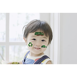 ATSMOICY 290 Pieces Garbage Truck Temporary Tattoo - Rubbish Truck Themed Party Supplies Waste Management Recycling Birthday Baby Shower Party Favors Fake Tattoos for Kids