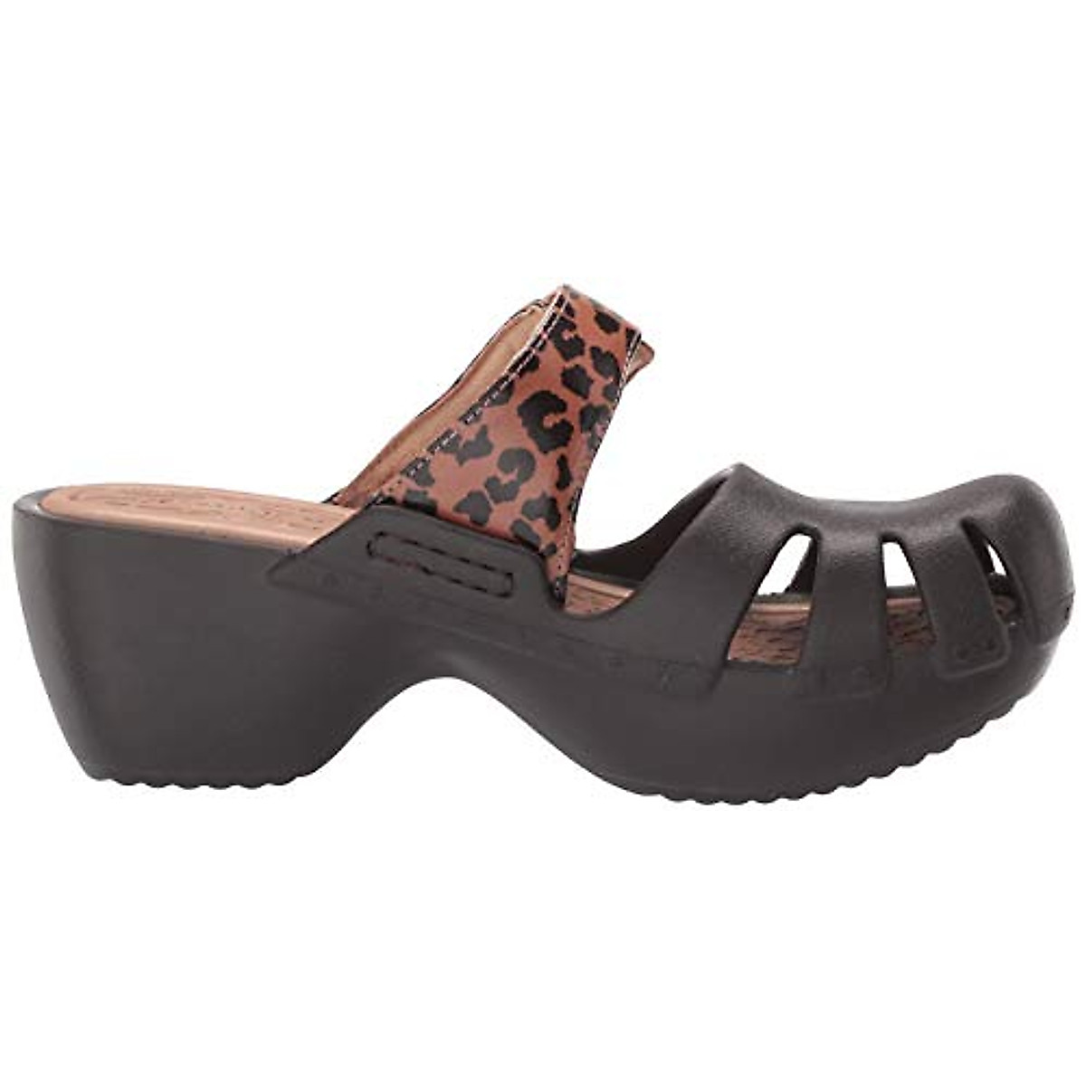 Dr. Scholl's Shoes Women's Dance On Clog, Brown Leopard, 7