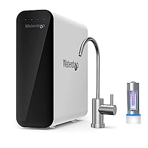 Waterdrop TSU 0.01μm Ultra-Filtration Under Sink Water Filter System and Waterdrop LED UV͎ Ultrąviolët Water Sterilizër Filter for Kitchen