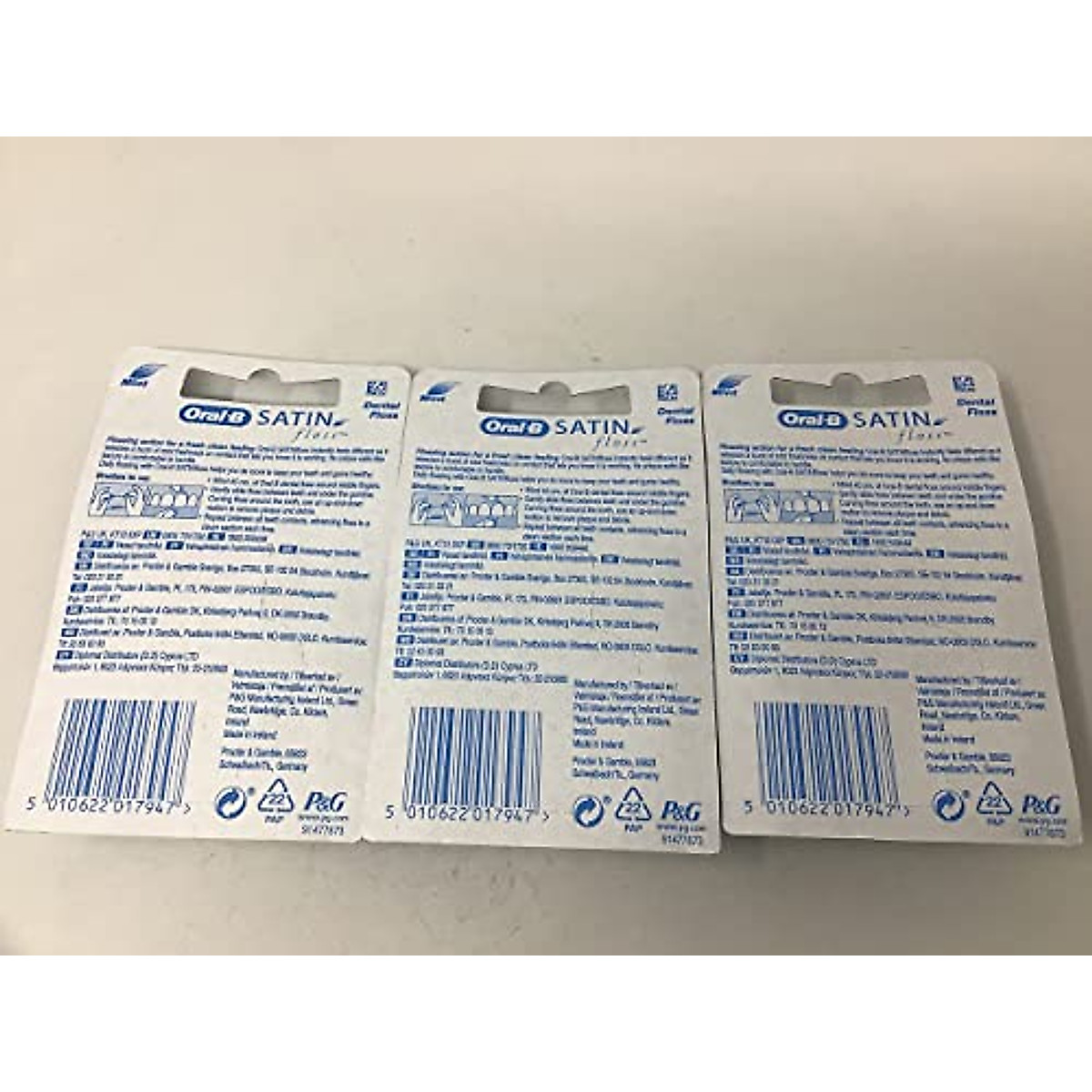 Oral-B Satin Floss Mint - 25 m, Set of 3 by Oral-B