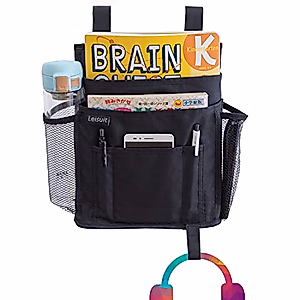 LEISUIT Rollaway Guest Bed Cot Fold Out Bed - Portable Folding Bed Frame with Thick Memory Foam Mattress for Spare Bedroom & Office White+Hanging Storage Bag(L)