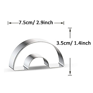 WJSYSHOP Cloud Rainbow Cookie Cutter - B