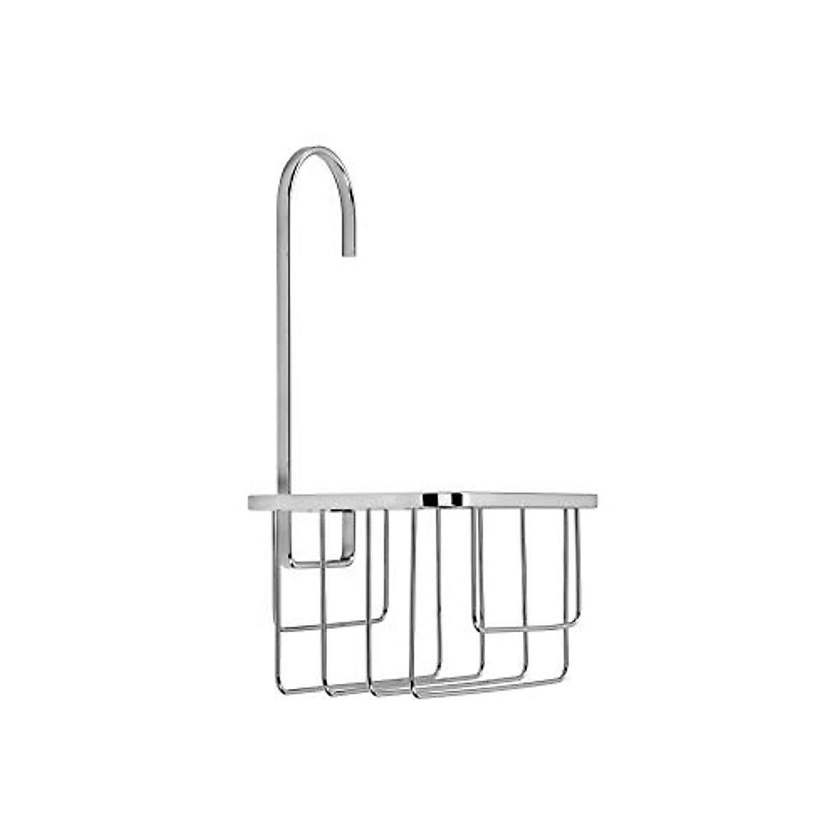 Croydex QM260441 Shower Riser Rail Hook Over Caddy, Silver by
