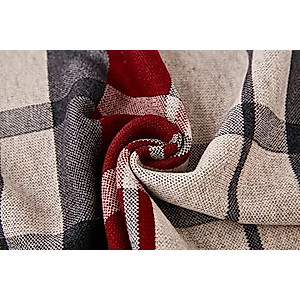 Mailandy Mens Winter Scarf Fashion Formal Soft Scarves Classic Plaid Solid Color Cashmere Scarf for Men