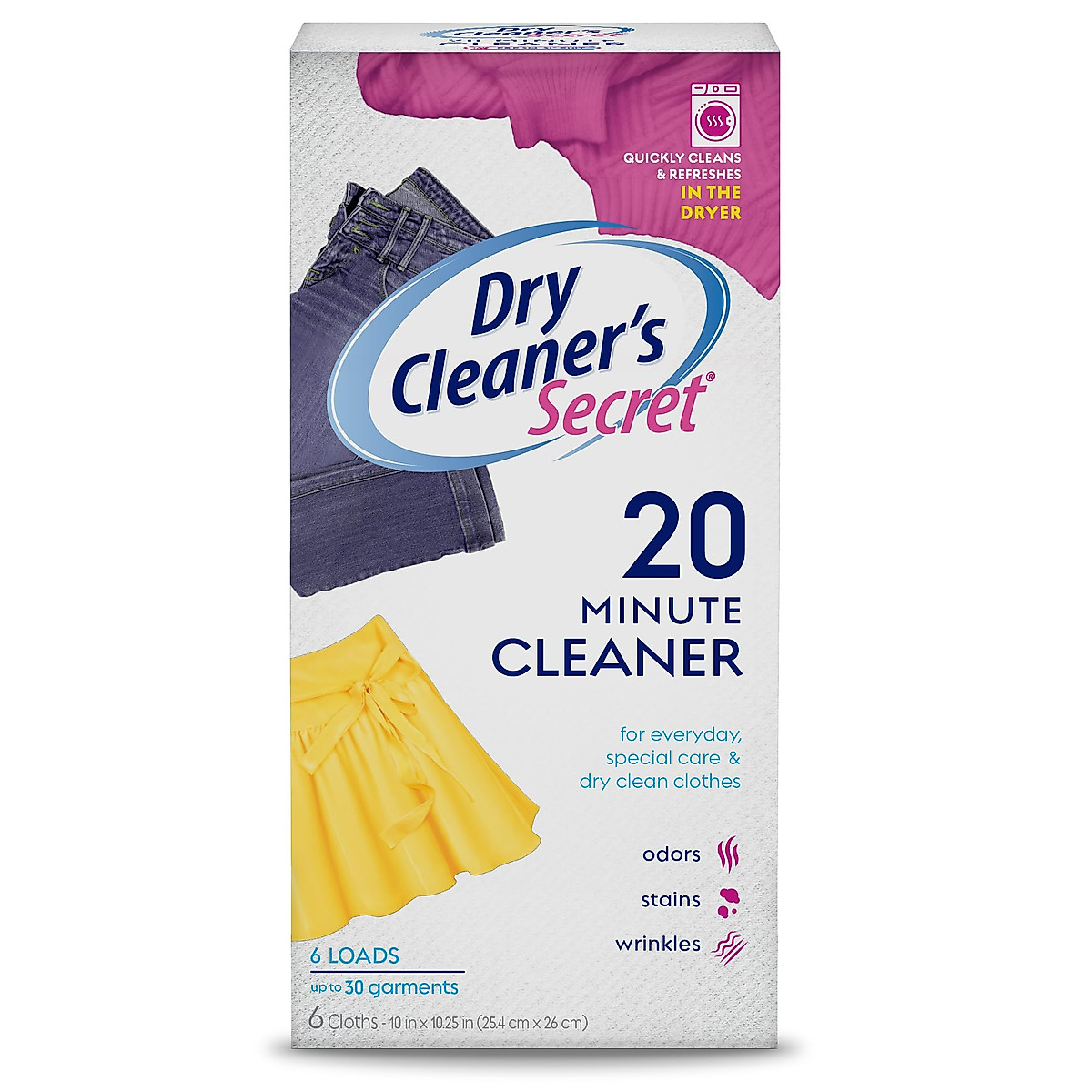 Woolite At Home Dry Cleaner, Fresh Scent, 6 Cloths