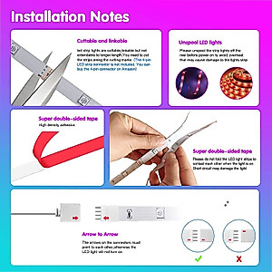 Tenmiro Led Strip Lights 130ft (2 Rolls of 65ft) Smart Light Strips with App Control RGB Led Lights for Bedroom，Music Sync Color Changing Lights for Room Party