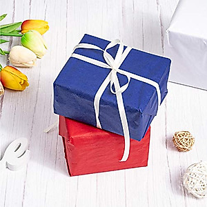 Whaline 120 Sheet Tissue Paper Crepe Paper White Blue Red Gift Wrapping Paper American Flag Colors Wrap Tissue Paper Independence Day Paper for July Veterans Day Art Crafts 4th of, 15 x 20 Inch