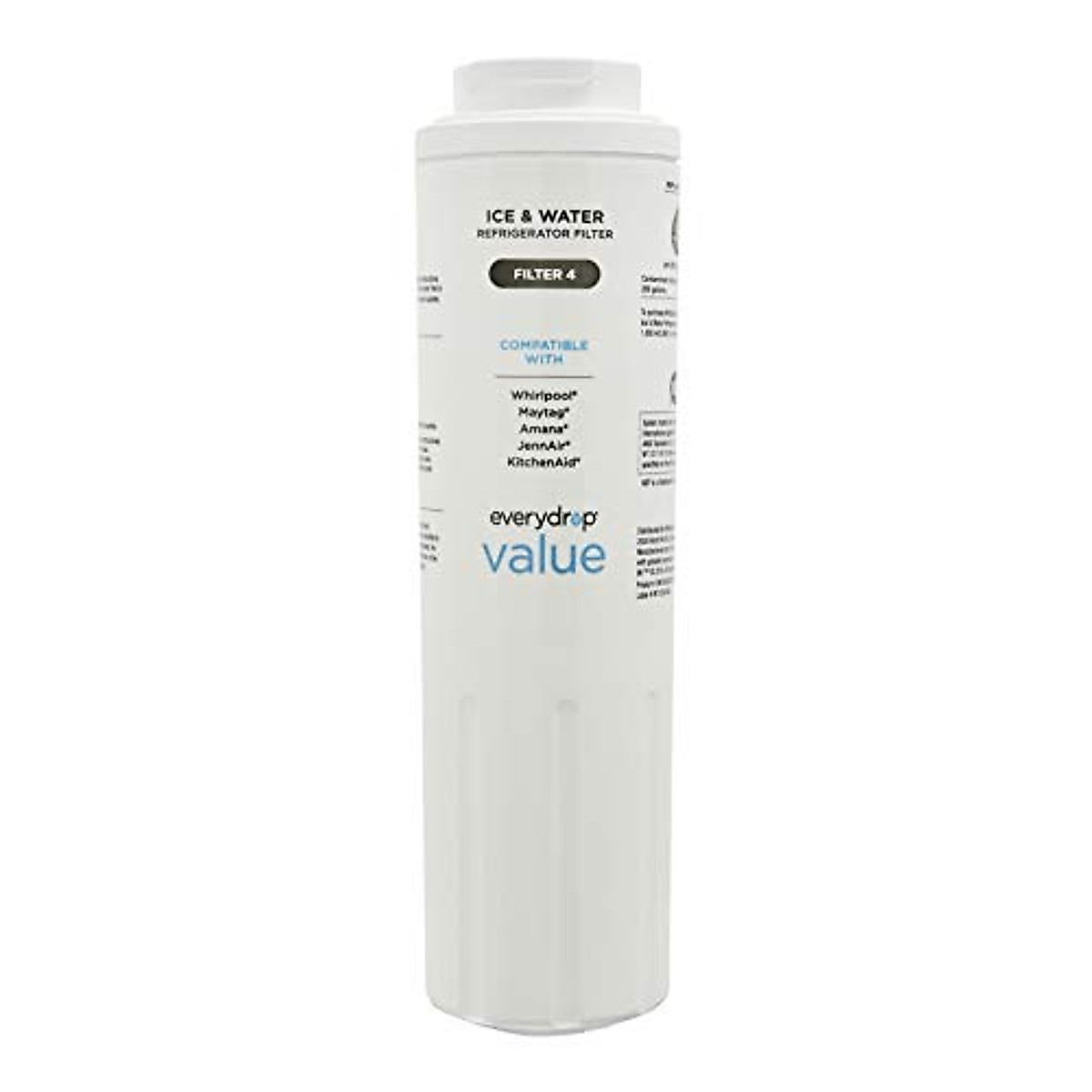 Everydrop Value by Whirlpool Ice and Water Refrigerator Filter 4, EVFILTER4, Single-Pack