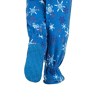 Footed Pajamas - Its A Snow Day Adult Fleece One Piece - Adult - XSmall (Fits 5'2-5'4")
