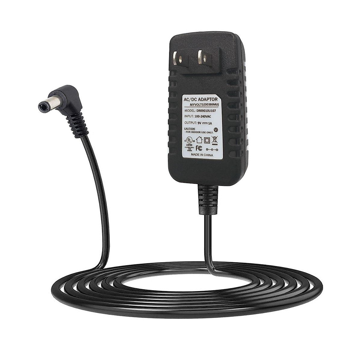 MyVolts 9V Power Supply Adaptor Compatible with/Replacement for Sega Mega Drive, Genesis Game Console - US Plug with Extension and ON/Off Switch