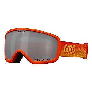 Giro Ringo Ski Goggles - Snowboard Goggles for Men, Women & Youth - Orange Cover Up Strap with Vivid Onyx Lens