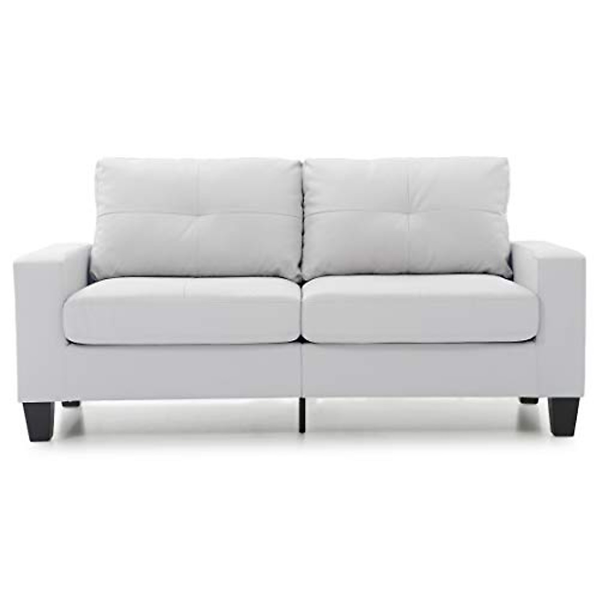 Glory Furniture Newbury Faux Leather Modular Sofa in White