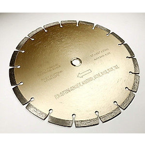 10 inch ALSKAR DIAMOND Dry or Wet Cutting General Purpose Power Saw Segmented Diamond Blades for Concrete Stone Brick Masonry (10")