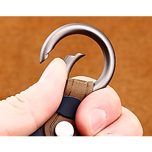 ontto Key Fob Cover for 2018 2019 Land Rover Range Rover Remote Keycase Shell Holder Genium Leather Protector Keychain Blue