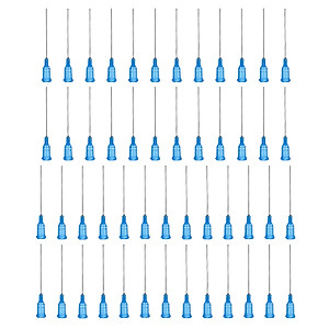 PATIKIL Blunt Tip Dispensing Needles 1.5 Inch, 100 Pcs 22G Industrial Liquid Dispenser Needle with Lure Lock for Refilling Liquid Inks Adhesive Glue