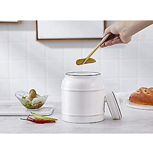 Toichi ceramic canisters | 51 FL.OZ Ceramic Food Storage Jar|White cookie jar|Ceramic canisters with lids|Coffee Canister|Ceramic jar with lid