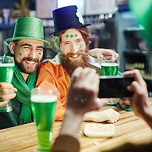 St Patricks Day Tattoos,Shamrock Tattoos,Saint Patricks Day Temporary Tattoos Stickers for Face,Clover Tattoo,