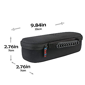 khanka Hard Carrying Case Replacement for Fifine K025 Wireless Microphone, Case Only