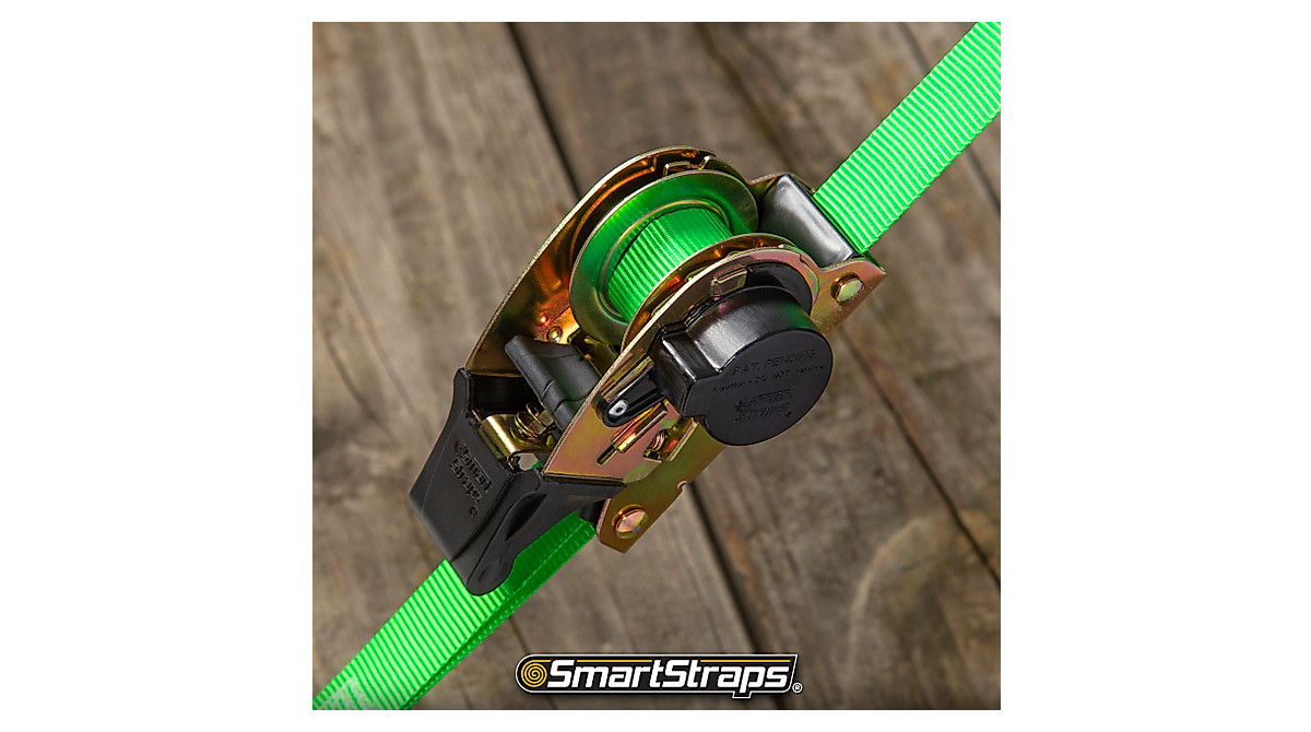 SmartStraps 6’ Ratchet Straps - Heavy Duty, Easy Install, Secure Cargo