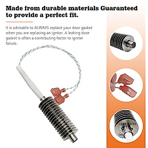 YAOAWE Pellet Stove Igniter Parts Replacement for Harman Stoves, 306W Ignitor Hod Rod Replacement Part Models 3-20-677200, 3-20-06783, 1-10-06620.