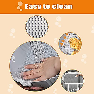 Air Fryer Silicone Pot - 8 Inch Reusable Air Fryer Silicone Liner Food Safe Air fryers Silicone Basket Easy Cleaning Air fryer Oven Accessories-2PCS