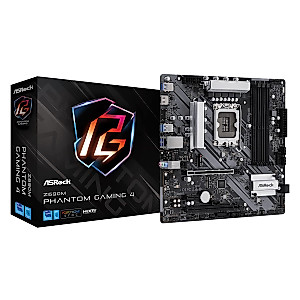 ASROCK Z690M Phantom Gaming 4 Supports 12th Gen Intel® Core™ Processors (LGA1700) Motherboard