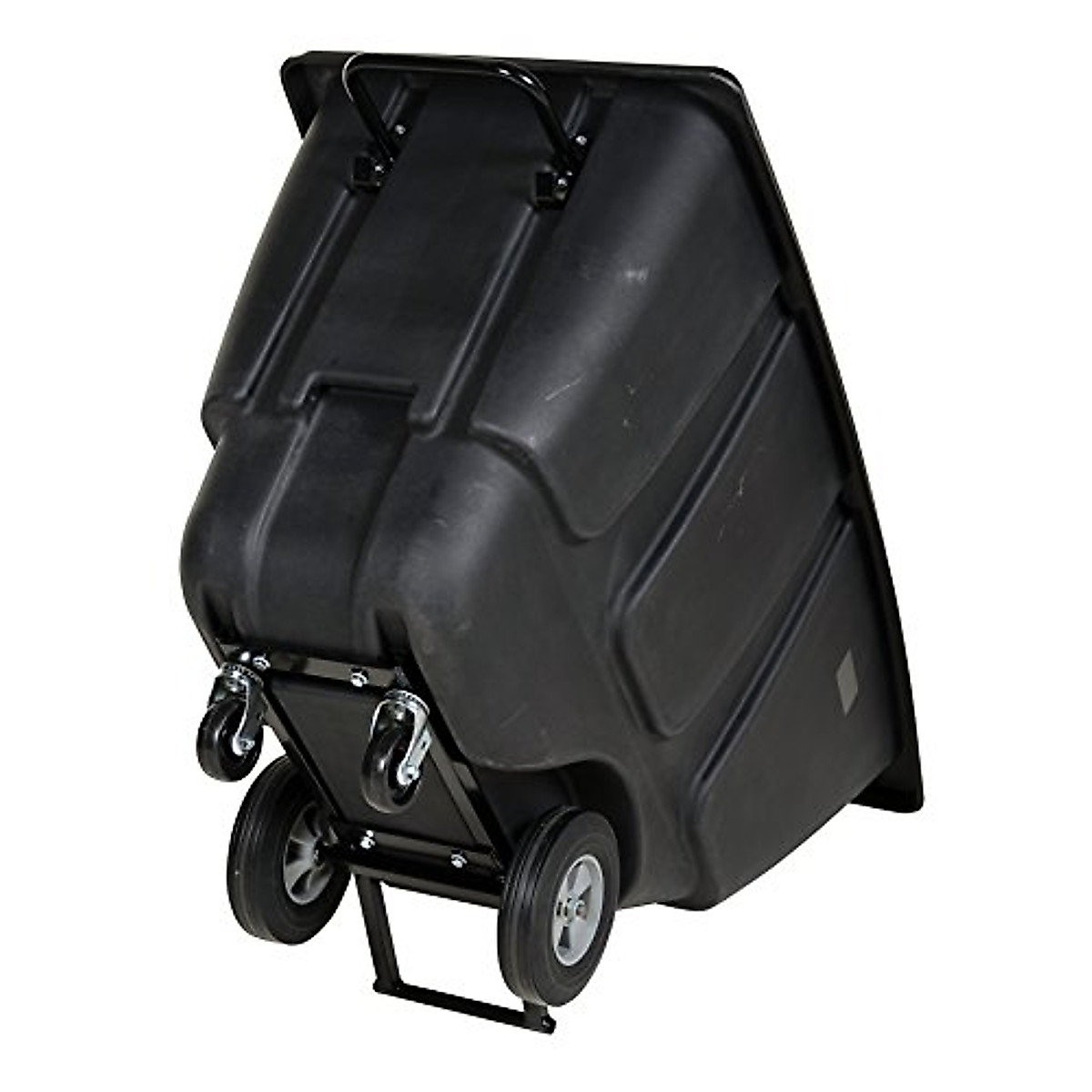 Vestil TDT-50-LD-BLACK Plastic Light Duty Tilt Truck 1/2 Cubic Yard 450 Lb. Capacity Black