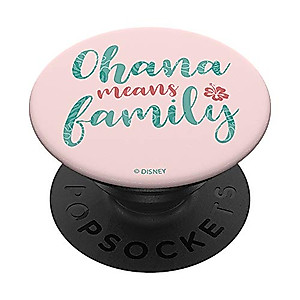 Disney Lilo & Stitch Ohana Means Family Script PopSockets PopGrip: Swappable Grip for Phones & Tablets