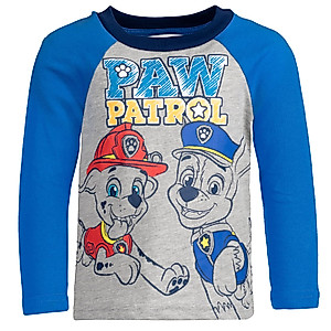 Paw Patrol Marshall Chase Rubble Infant Baby Boys 2 Pack T-Shirts Blue/Gray 18 Months