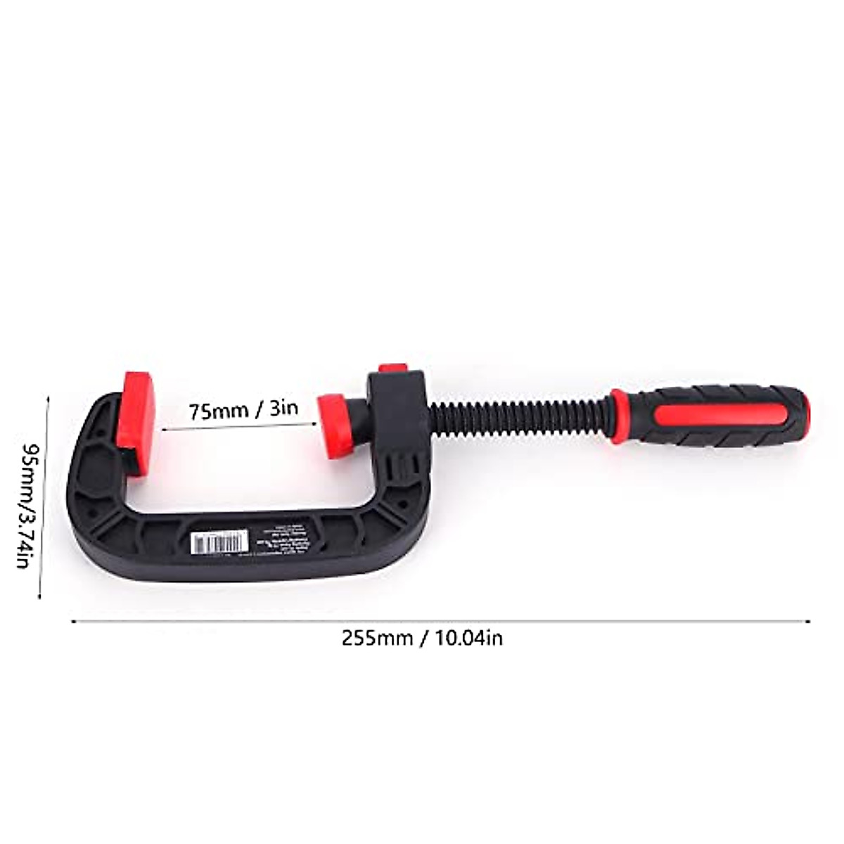 Asixxsix C Clamp, Fast Wrench Can Quickly Adjust The Clamping Object Protects Objects Very Well G Clamp for Hold Irregular Objects(3 inch Opening 75MM)