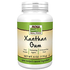 NOW Foods, Xanthan Gum Pure Powder, Kosher and Gluten-Free Natural Thickener, 6-Ounce