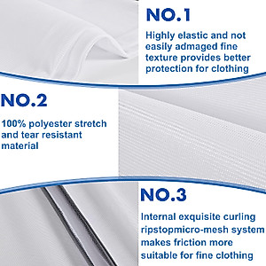 2Pcs Laundry Bags, Durable Small Fine Mesh Laundry Bags, Lingerie Bags for Washing Delicates (1Large 1Medium) Make Your Life Better