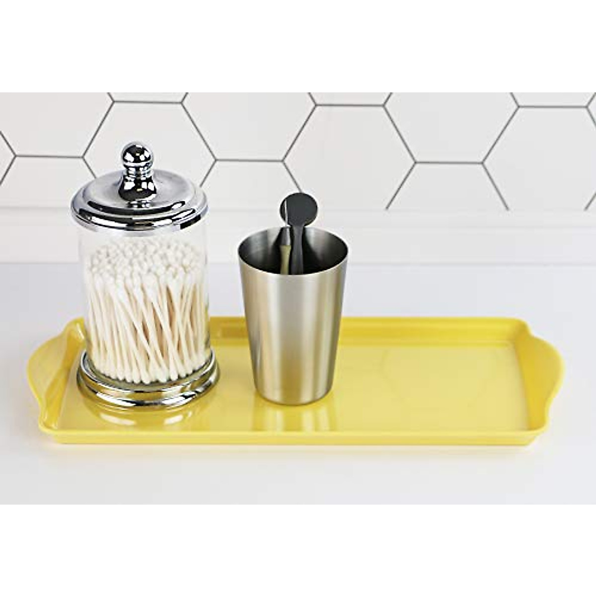 Calypso Basics, Sandwich Melamine Tidbit Tray, Lemon