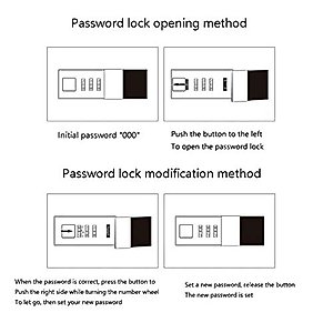 YIAAN Writing Notepads B6 Notebook Creative Password Lock Journal PU Leather Combination Lock Diary Digital Password Locking Journal Diary Thick Paper (Color : Grey)