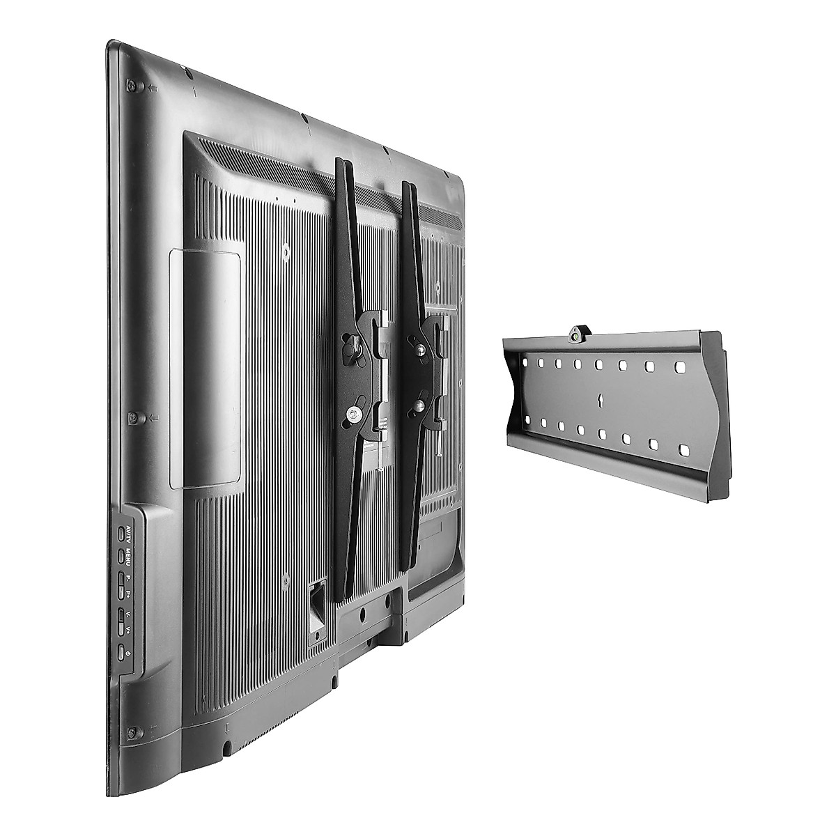 DELTACO ARM-1101 - Fixed Wall Mount with Spirit Level, Suitable for Screen from 32 to 55 inch - Black