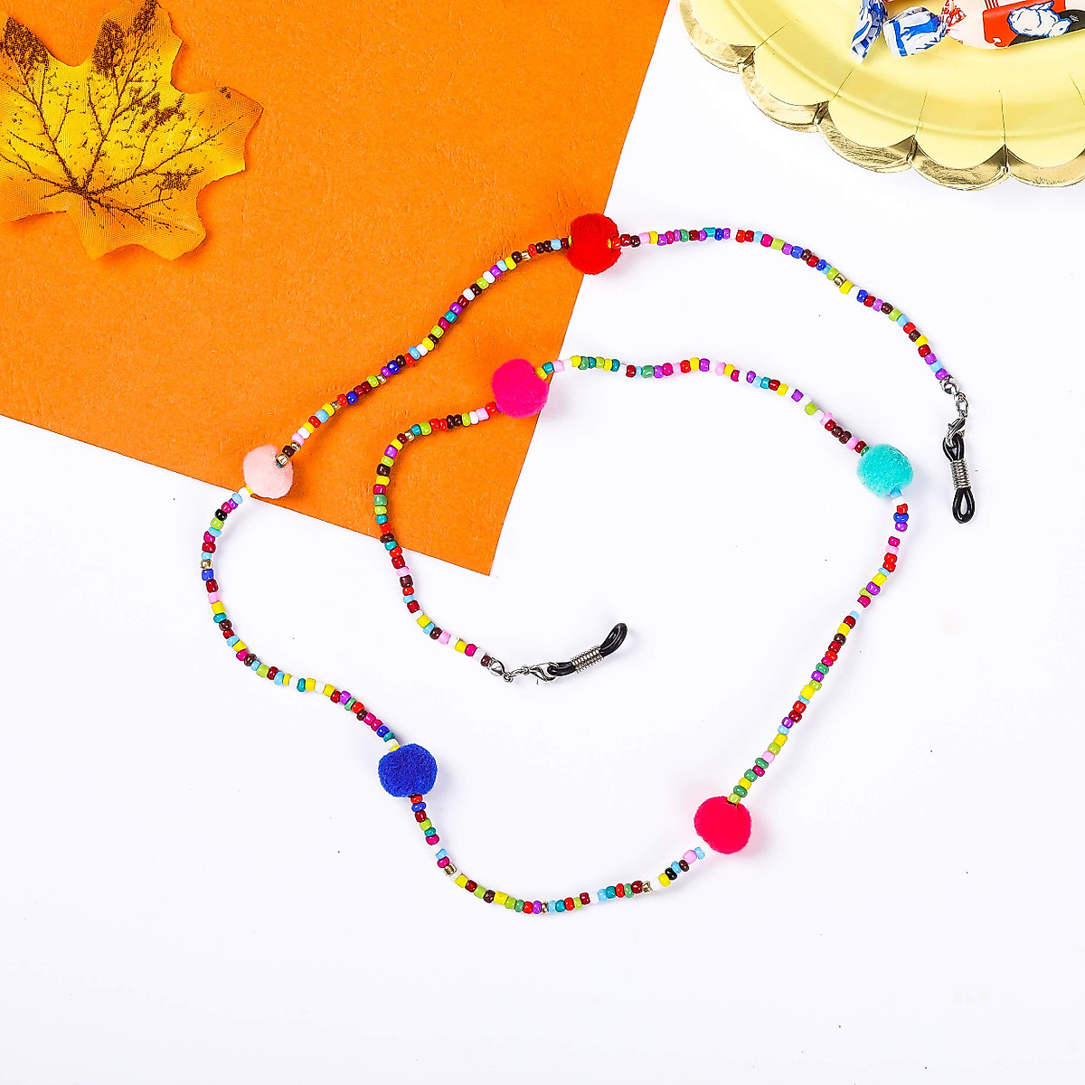 Cherish Intelligence Colorful Eyeglass Chains for Kids Women, Reading Glasses Strap Necklace Sunglass Holder 123