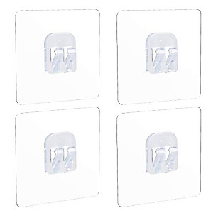 YeeBeny Corner Shower Caddy Adhesive Sticker Hook Mount for Shower Caddy Basket Bathroom Shelf Compatible with KINCMAX，SMARTAKE, JOMARTO, Flowmist, Nieifi, HapiRm, Odesign, Lovelers 4 pack)