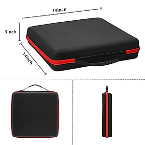 Qiteyz Toy Organizer Carrying Case Compatible with Hot Wheels Cars,Matchbox Cars,Portable Carrying Box Compatible with 80 Toy Cars.(Case Only)