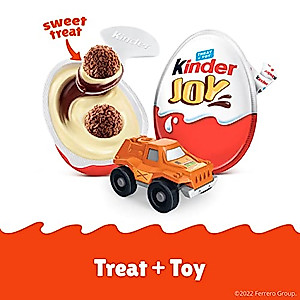 Kinder Joy Eggs, Sweet Cream and Chocolatey Wafers with Toy Inside, Great for Easter Egg Hunts, 0.7 Ounce (Pack of 15)