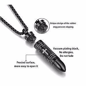 VIUJUH Urn Necklace, Cremation Urn Necklace for Ashes, Celtic Keepsake Memorial Pendant Waterproof Jewelry, Stainless Steel Locket (Silver-Spanish version)