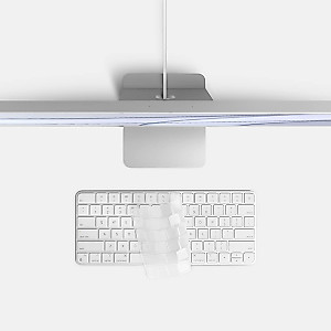 UPPERCASE GhostCover Premium Keyboard Cover Protector, Compatible with Magic Keyboard(No Touch ID) from 2024 2023 2021 M4 M3 M1 iMac 24" A2450, US Layout Only, NO Numeric keypad (Clear)
