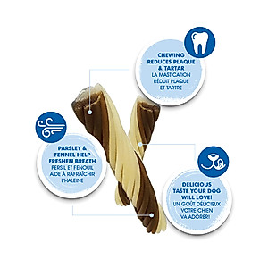 N-Bone FLOSSta Dual Action Dental Chews Chicken Flavor, 12-oz Bag