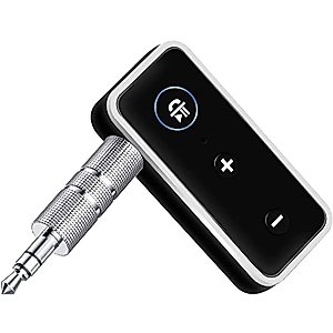 Wireless Bluetooth Aux Car Adapter - Portable Mini Bluetooth Lossless Music Receiver Transmitter with Microphone and Hands-Free Call for Home Stereo | Car Audio | Headset | TV, Fast Charging