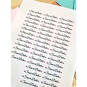 Save The Date Stickers Modern Labels for Wedding Engagement 160 labels, Envelope Seals (arrow)