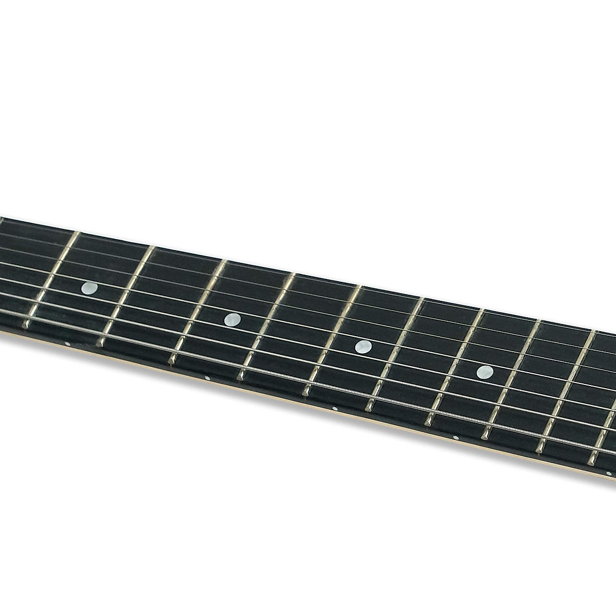 TARIO 7 String Electric Guitar Bolt_On Maple Neck Poplar Wood Body (Burl poplar top body)