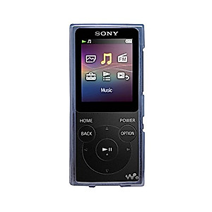 Sony Walkman NW-E393 / NW-E394 / NW-E395 MP3 Player TPU Cover - iShoppingdeals Slim Fit, Anti-Slip Protective TPU Rubber Gel Cover for Sony Walkman NW-E393 / NW-E394 / NW-E395 MP3 Player - Smoke
