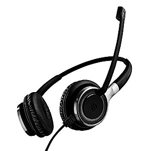 Sennheiser SC 665 USB (507257) - Double-Sided Business Headset | UC Optimized and Skype for Business Certified | For Mobile Phone, Tablet, Softphone, and PC (Black)